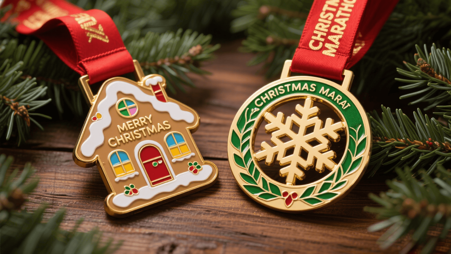 Custom Christmas Award Medals | Personalized Holiday Medals